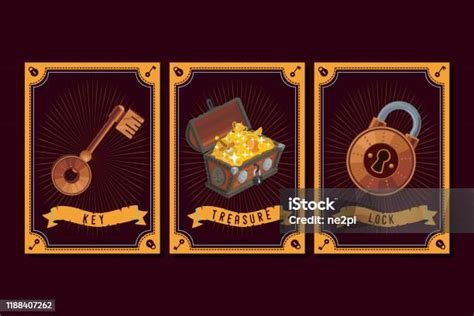 게임 자산 팩 마법 아이템판타지 카드 장식 프레임 사용자 인터페이스 디자인 요소 만화 벡터 일러스트레이션입니다 보석함에 대한 스톡 벡터 아트 및 기타 이미지 Istock