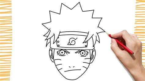 Naruto Uzumaki Face Drawing