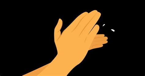 Hands Clapping Animation Stock Video Footage For Free Download