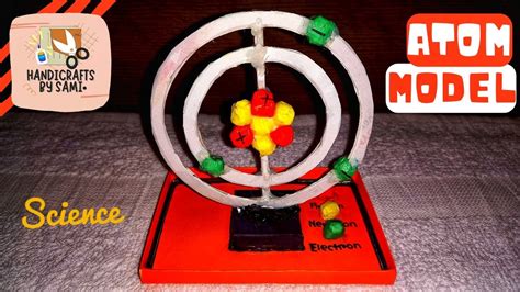 How To Make Bohrs Atomic Model With Cardboard Atomic Structure Model 3d Atomic Science