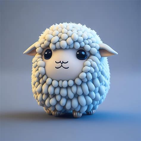Premium Ai Image A Sheep With A Lot Of Wool On It