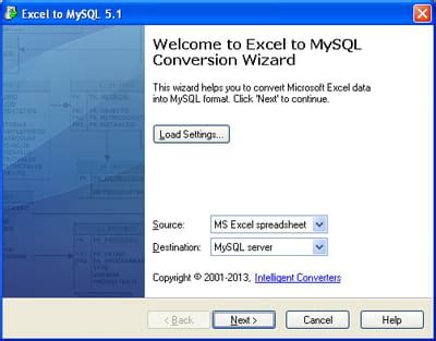 Télécharger Excel MySQL Converter CCM