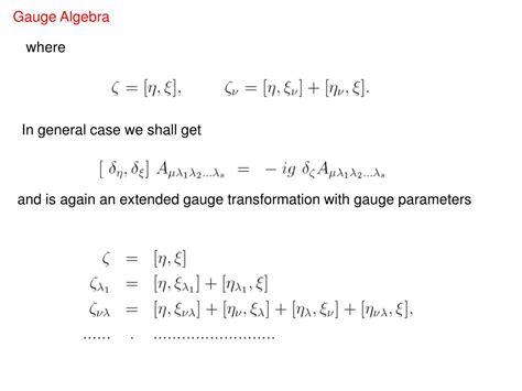 Ppt Non Abelian Tensor Gauge Fields Generalization Of Yang Mills Theory Powerpoint
