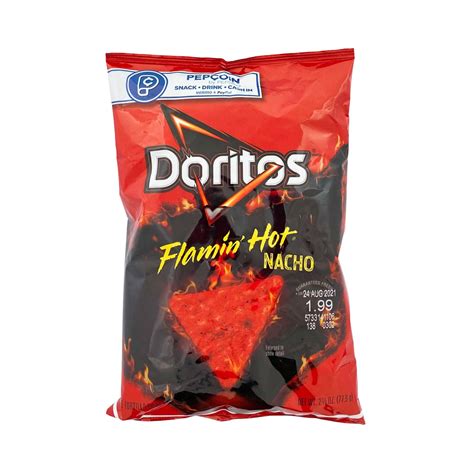Doritos Flamin Hot Nacho Flavored Tortilla Chips — Upc 28400325226