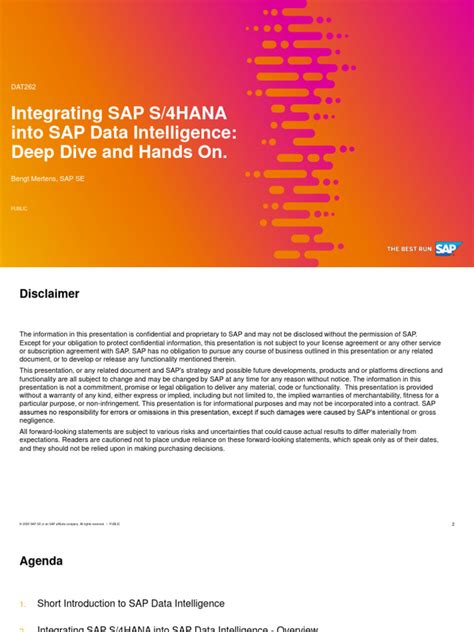 dat262 integrating sap s4hana into sap data intelligence deep dive