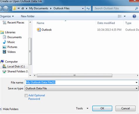 How To Add Close And Remove Data File In Outlook