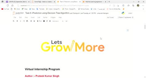Prateek Kumar Singh On Linkedin Task6 Letsgrowmore Letsgrowmore Datascience Internship
