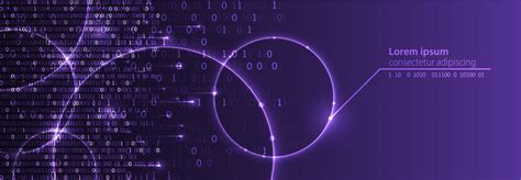 Technology Background Binary Computer Code Vector Image