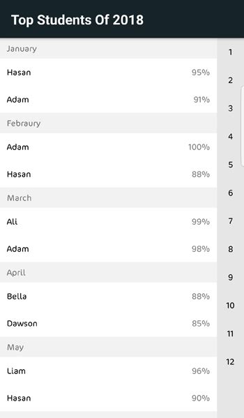Github Hasanalyazidireact Native Sectionlist Sidebar Sectionlist With Sidebar To Jump To