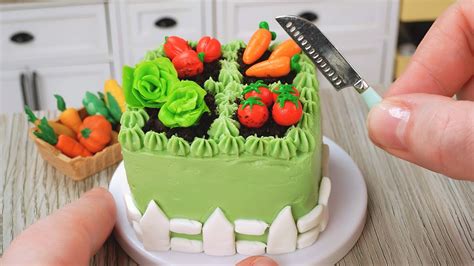 Приготовила Мини Торт Огород 🥕🥬 Готовлю и Украшаю Мини Торт 😍 Мини Кухня Youtube