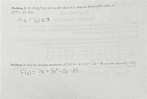 Solved Problem If F X For All Values Of X What Chegg Com