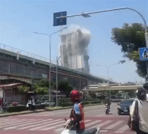 미얀마 강진에 방콕 빌딩 와르르…최소 43명 매몰 [영상]