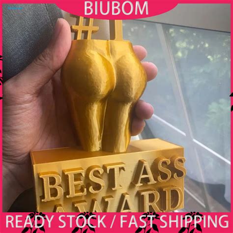 Hip Trophy Golden Trophy Statue For Home Party Decoration Funny Best Boobs Award Ornament
