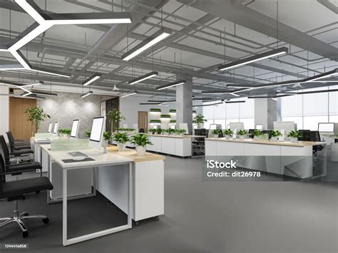 플랜트 장식으로 사무실 건물에 비즈니스 회의 및 실무실을 렌더링하는 3d 렌더링 0명에 대한 스톡 사진 및 기타 이미지 0명 3차원 형태 가구 Istock