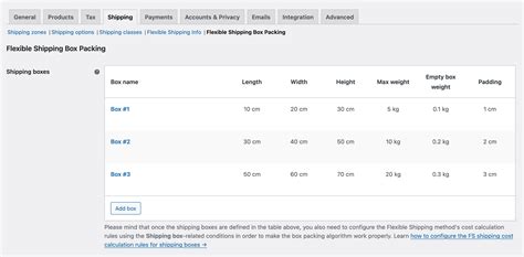 How To Set WooCommerce Shipping Rates Based On Boxes