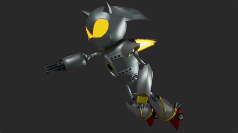 Silver Sonic Custom Model By Diochi On Newgrounds