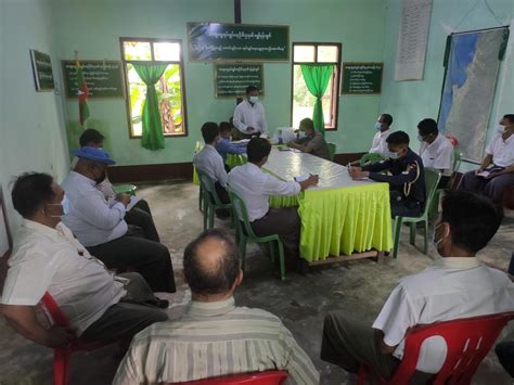 ငရုတ်ကောင်းမြို့တွင်ကိုဗစ် ၁၉ရောဂါကြိုတင်ကာကွယ်ရေးအတွက် လုပ်ငန်းညှိနှိုင်းအစည်းအဝေးကျင်းပ