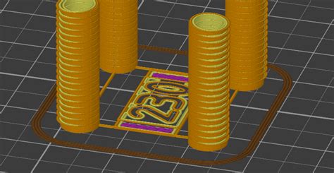 Sliced Retraction Calibration Towers Missing Bottom Layer Under