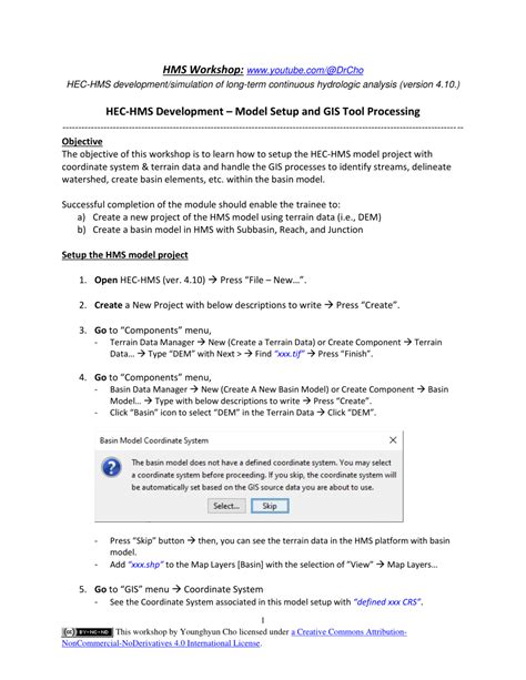 Pdf Workshop Hec Hms Developmentsimulation Of Long Term Continuous