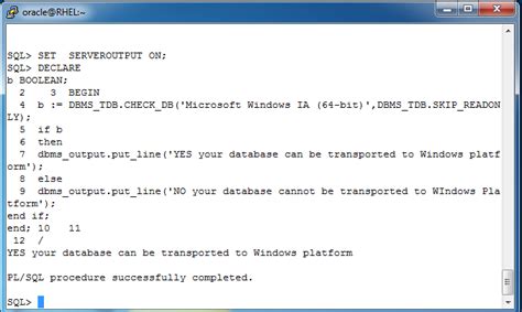 Transportable Database From Linux To Windows Oracledbwr