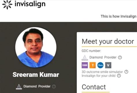 Dr Sreeram Kumar On Linkedin Invisalign Aligntech Usynlig Tannlege