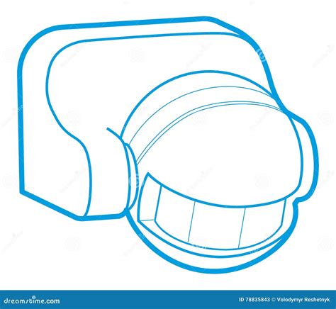 Ultrasonic Sensor Outline Icon Thin Line Style From Sensors Icons Collection Pixel Perfect