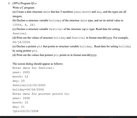 Solved 1 50 Program Q1c Write A C Program A Create A