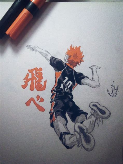Hinata Shoyo From Haikyuu Anime Drawings Sketches Drawings
