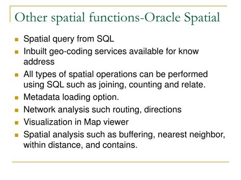 ppt oracle location based services spatial and oracle locator