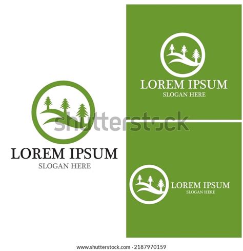 Tree Icon Symbol Vector Template Stock Vector Royalty Free Shutterstock