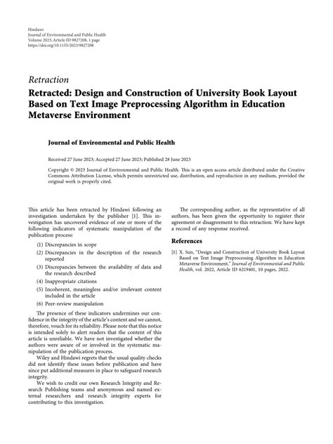 PDF Retracted Design And Construction Of University Book Layout Based On Text Image
