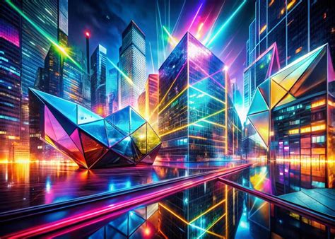 Dynamic Double Exposure 3d Architectural Structure Exploring Modern