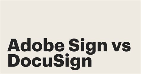 Adobe Acrobat Sign Vs Docusign Comparison 2025 Price Features Pandadoc