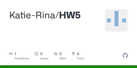 GitHub Katie Rina HW5