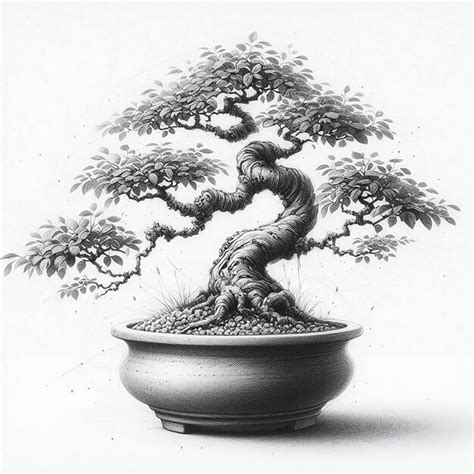 Bonsai Tree Ink Drawing Images Free Download On Freepik