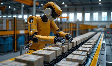 Robotic Systems In An Advanced Automation Setup Premium Ai Generated
