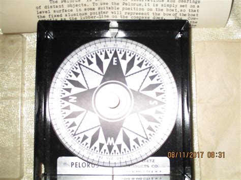 Vintage Pelorus Sun Compass By H G Dietz Products Marine Division