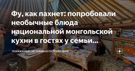 Фу как пахнет попробовали необычные блюда национальной монгольской кухни в гостях у семьи