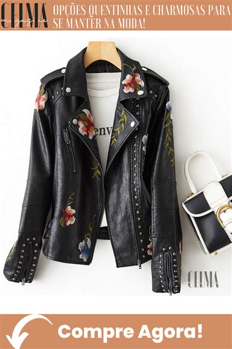 Jaqueta Arnoni Leather Jacket Outerwear Faux Leather Jackets