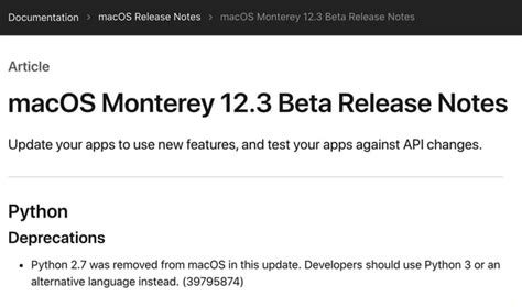 Documentation Macos Release Notes Article Macos Monterey 123 Beta Release Notes Update Your