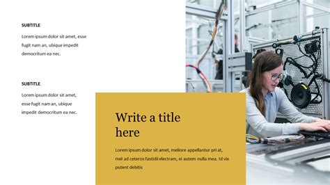 기계 공학 회사 프로필 Ppt 템플릿비즈니스구글 슬라이드