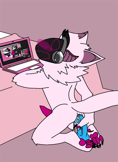 Rule 34 1boy Balls Bedroom Blue Dildo Blush Caught Masturbating Claws