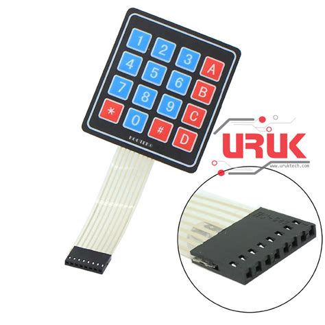 X Matrix Membrane Keypad UrukTech Sinaa A St