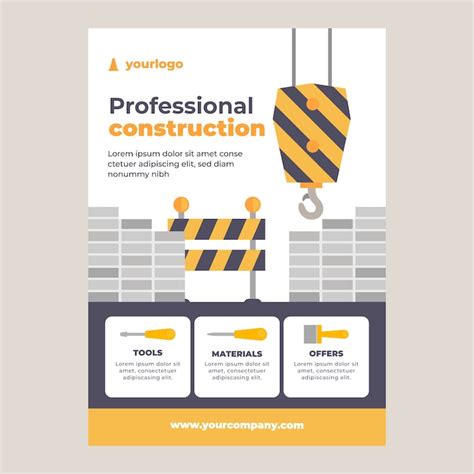 Construction Safety Poster Vectors Download Free High Quality Vectors