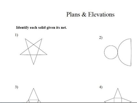 Gcse Maths Plans And Elevation Worksheet Teaching Resources