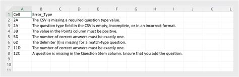 Import Questions As Csv