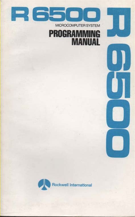 Rockwell R6500 Programming Manual Manual Computing History