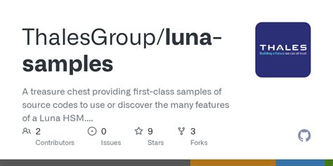 Github Thalesgroup Luna Samples A Treasure Chest Providing First Class Samples Of Source