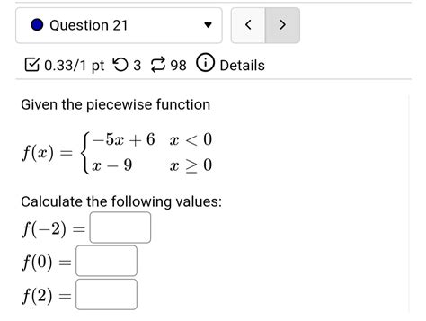solved given the function