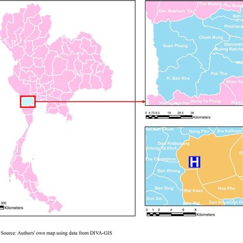 A Map Of The Area Of Catchment Population And Study Facility In Bang